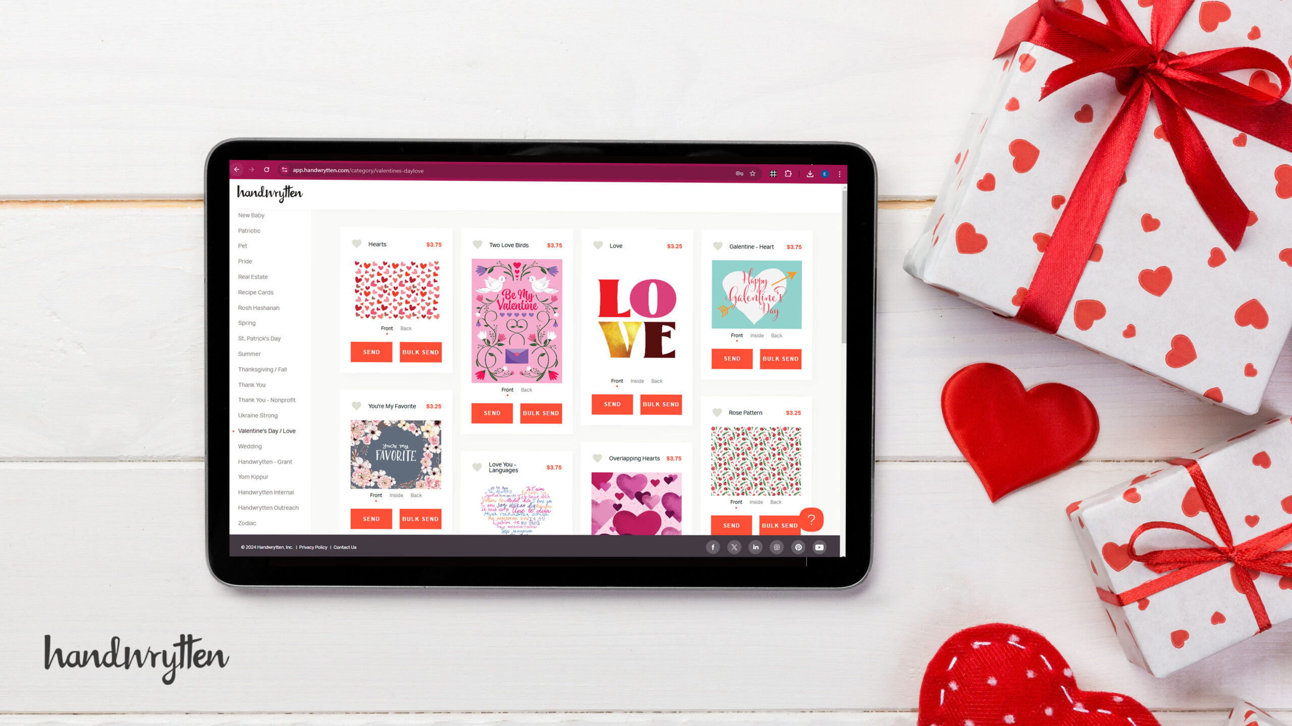 Valentine's Day Card Messages for your Customers - Handwrytten