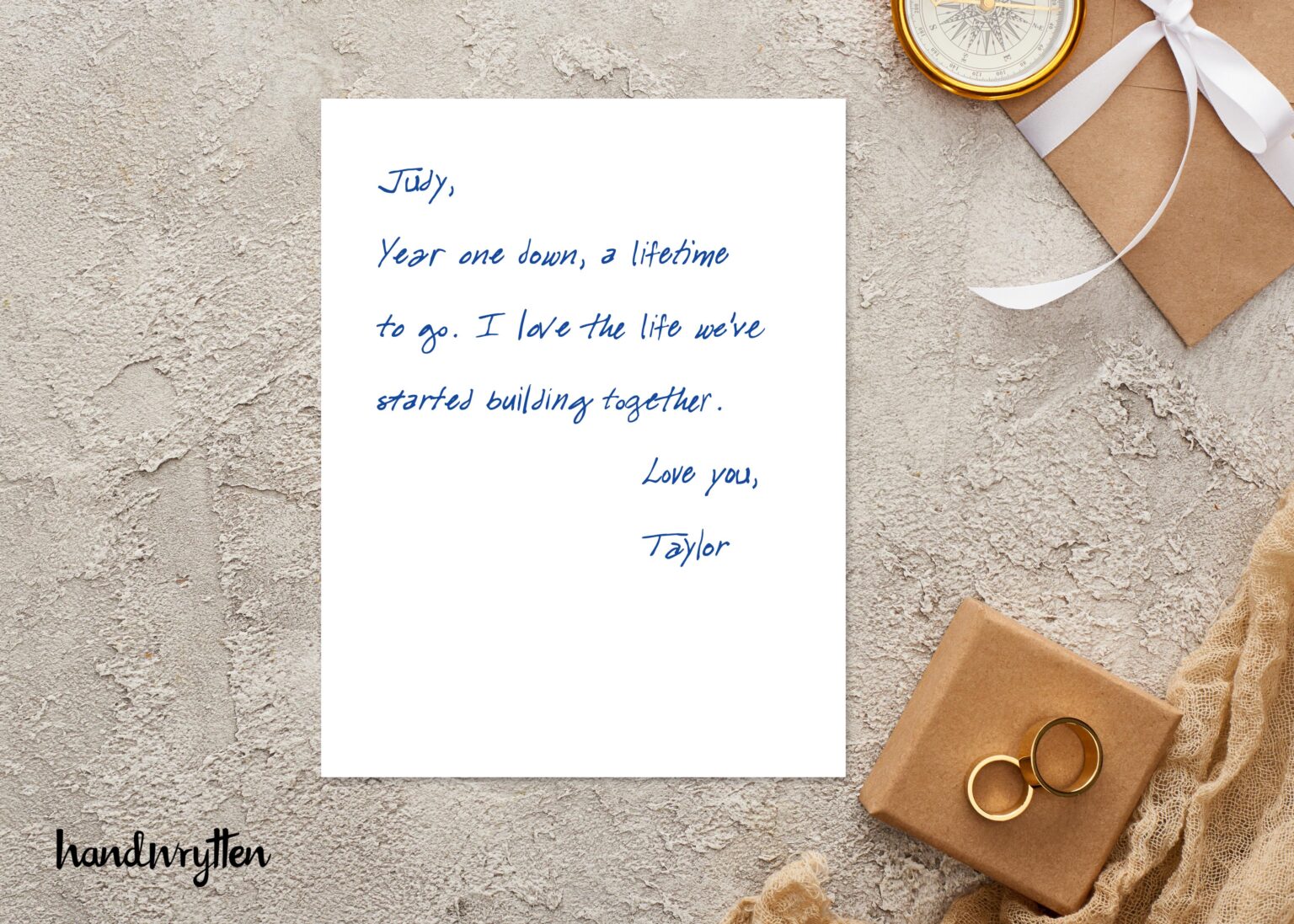 From Paper to Diamond: Anniversary Notes - Handwrytten