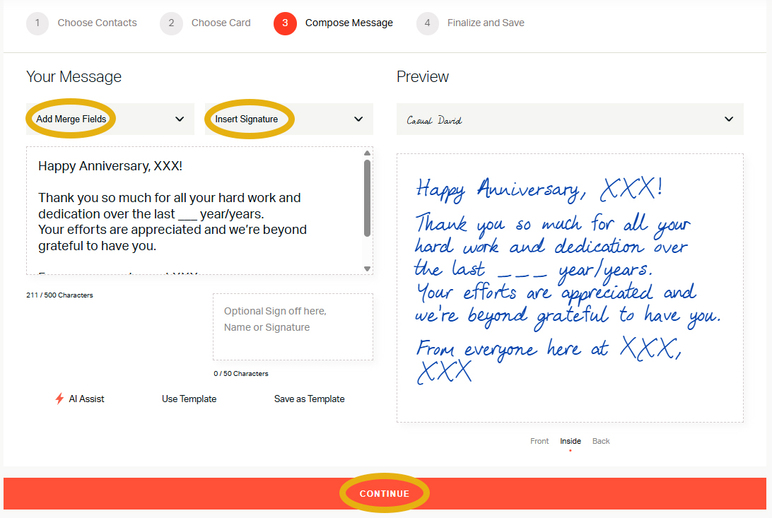 How to Automate Anniversary Cards with Handwrytten